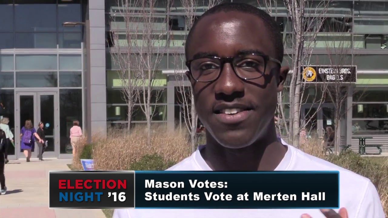 Mason Votes: Students Vote at Merten Hall - YouTube