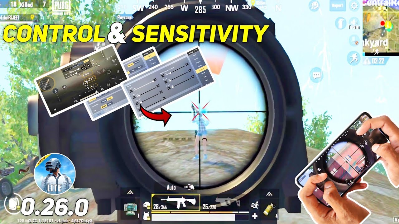 BEST CONTROL & SENSITIVITY SETTING AFTER PUBG LITE 0.26.0 UPDATE | 10K ...