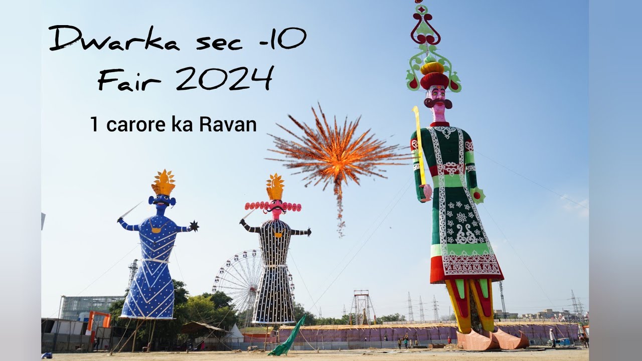 Dussehra fair Dwarka Sec 10 | #ram #ravan #fair | #2024 #vlogs | # ...