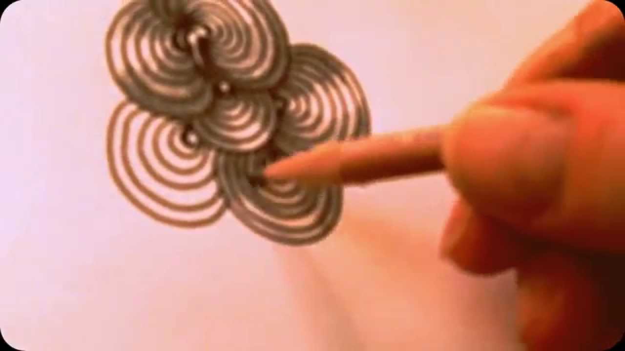 How to draw tanglepattern Bunzo - YouTube