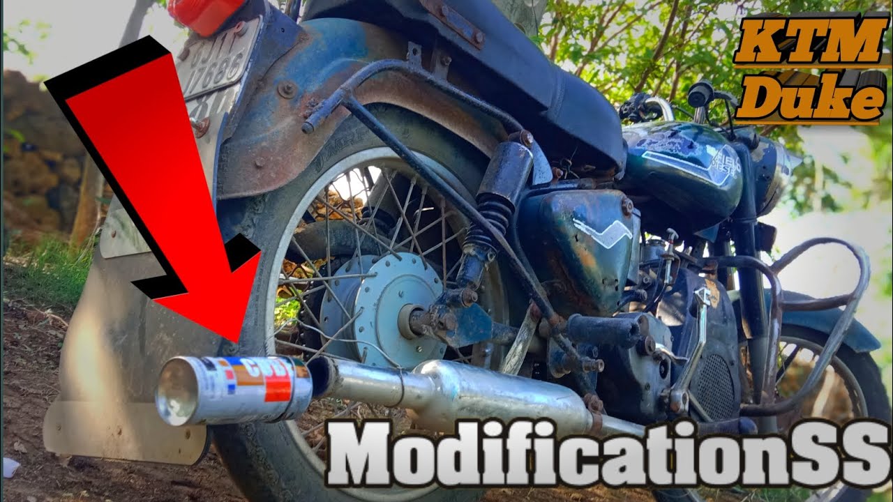 bike modifications || Bullet silencer modified. 😲😯 - YouTube