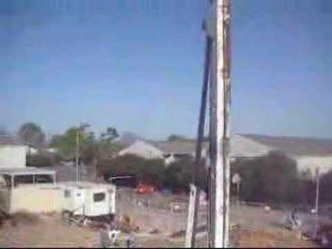 Drilling, Belling and Pouring the Piers - YouTube