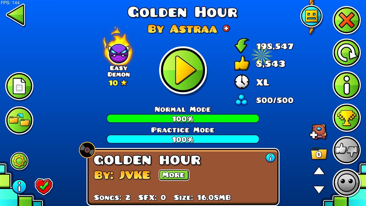 Golden Hour [100%] (GD) - YouTube