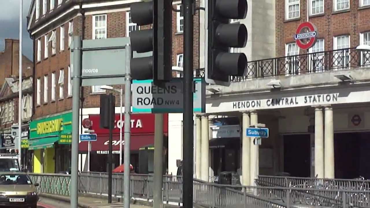 360 degree view standing at Hendon Central Station, London; 19th Sept ...