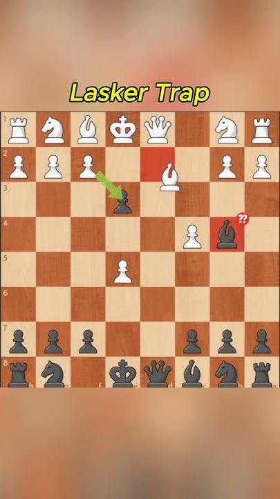 Chess traps Part 1 | Lasker Trap 😯 two brilliant moves?! fast win! #chess #shorts - YouTube