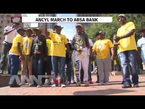 ANCYL march to Absa branches - YouTube