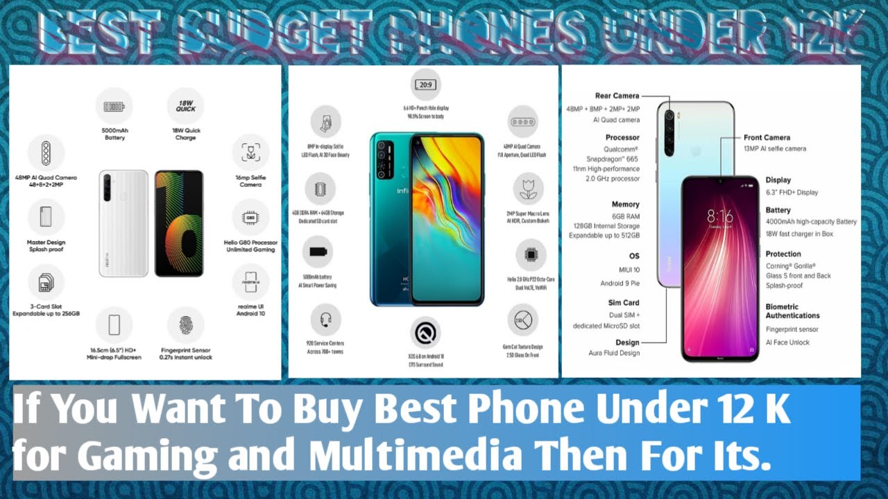 Best Budget Phones Under 12K - YouTube