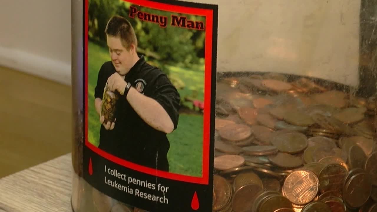 "The Penny Man" raises money in his friend's memory one penny at a time ...
