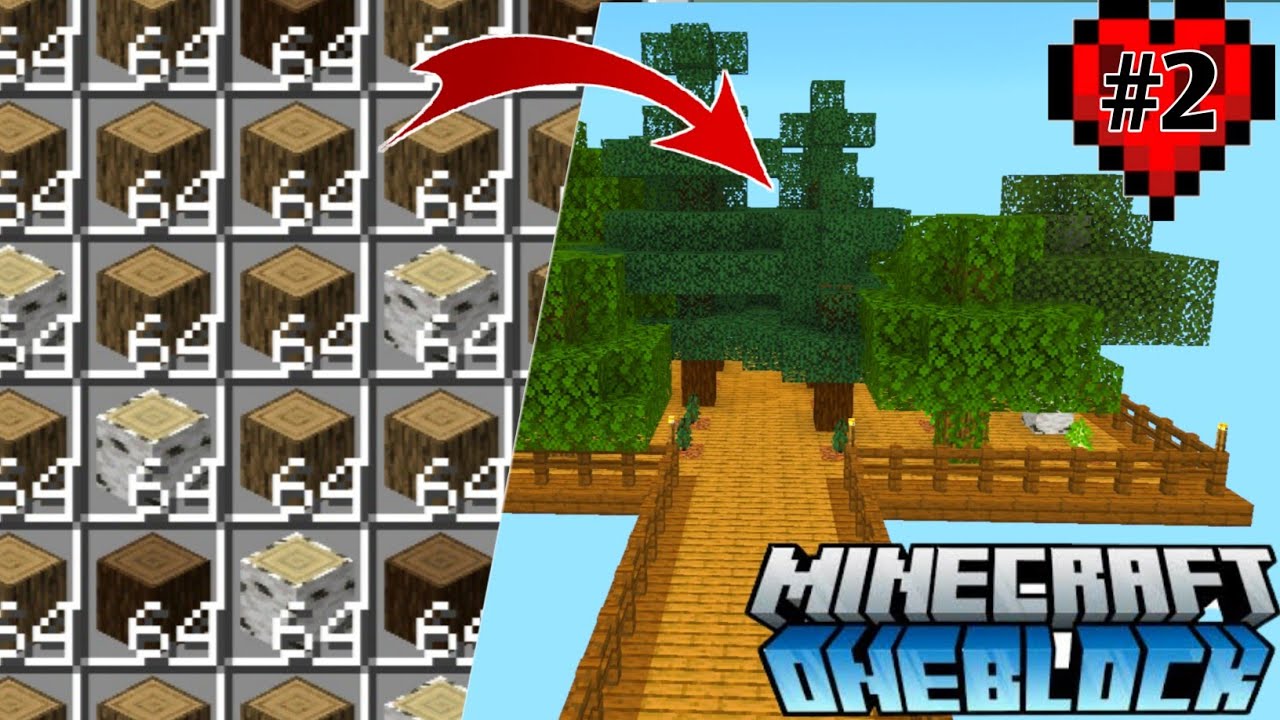 I Made A Tree Farm || Minecraft Oneblock Survival Series Ep-2 - YouTube