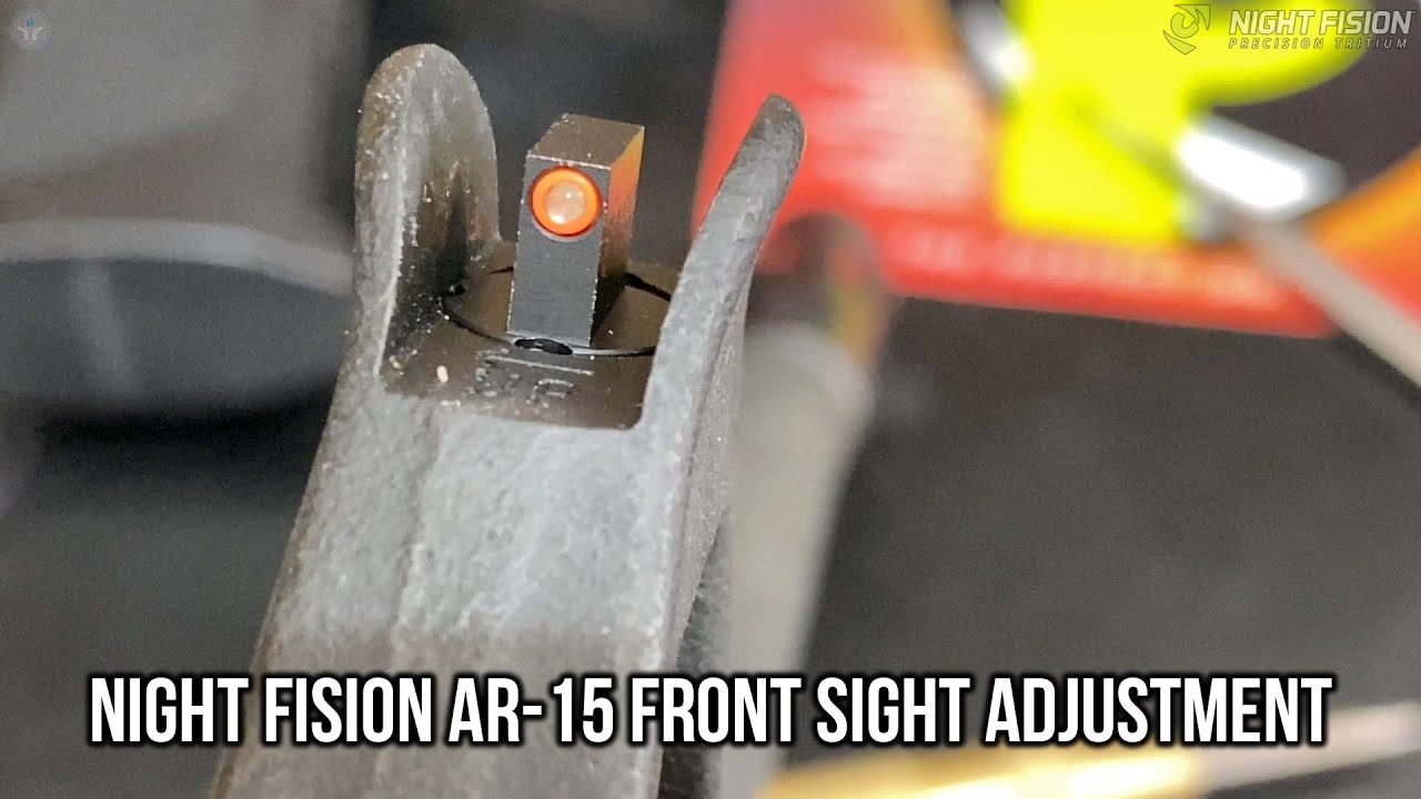 Night Fision AR-15 Front Sight Adjustment - YouTube