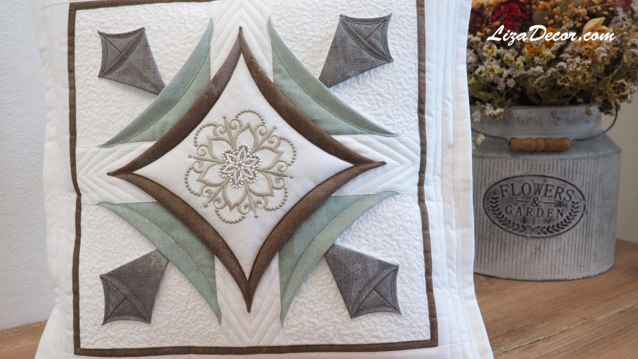 How to sew folded patchwork. You can do this with a basic ruler. #lizadecor - YouTube