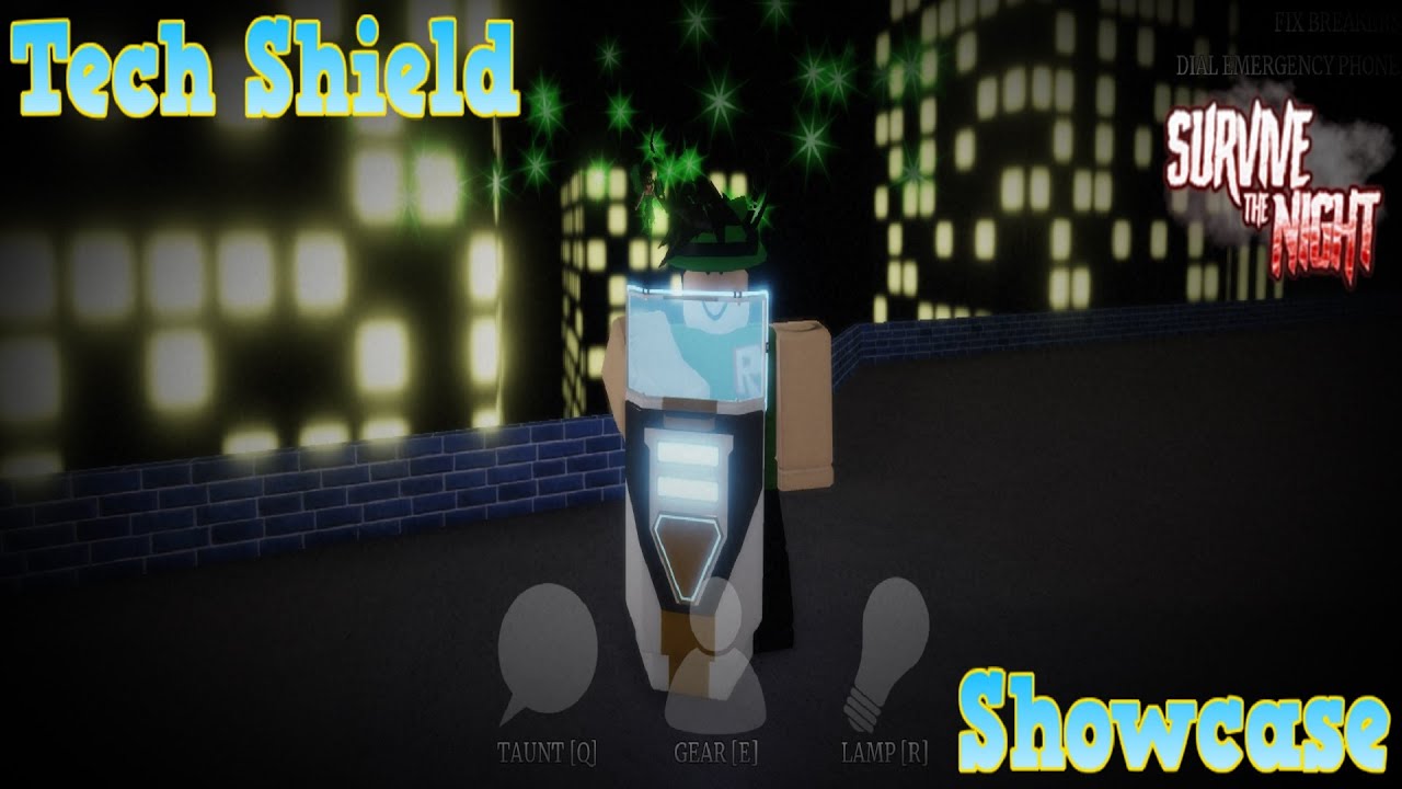 ROBLOX Survive the Night || Tech shield skin showcase - YouTube