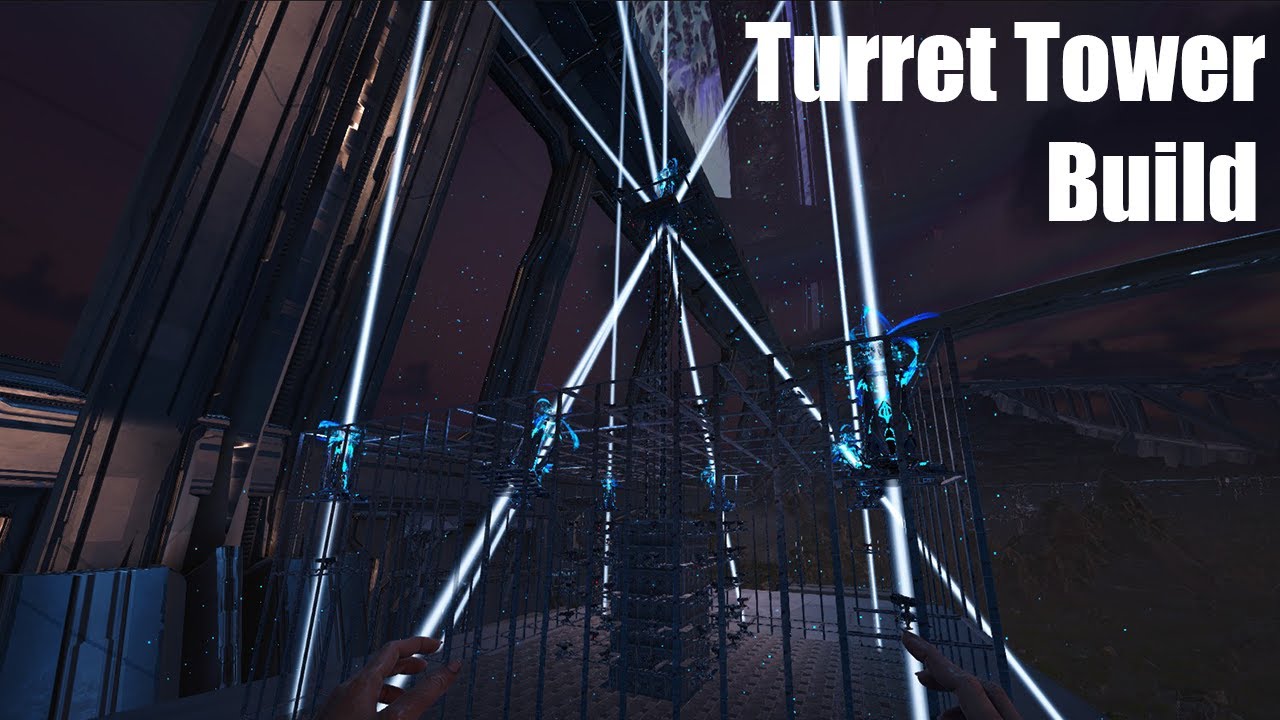[ARK] Vaultdrop Turret Tower︱Official Build︱ARK: Survival Evolved - YouTube
