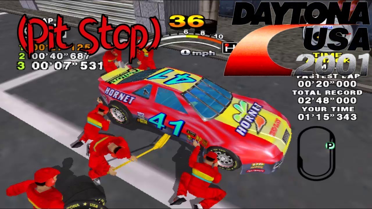 Daytona USA 2001: Hornet (All Color) (Pit Stop) (Circuit Pixie) - YouTube