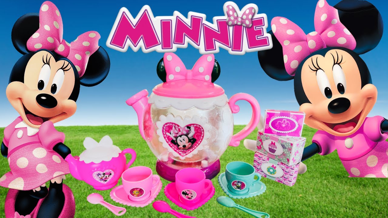 Disney Junior Minnie Mouse Terrific Teapot Set, ASMR, Unboxing Toys ...