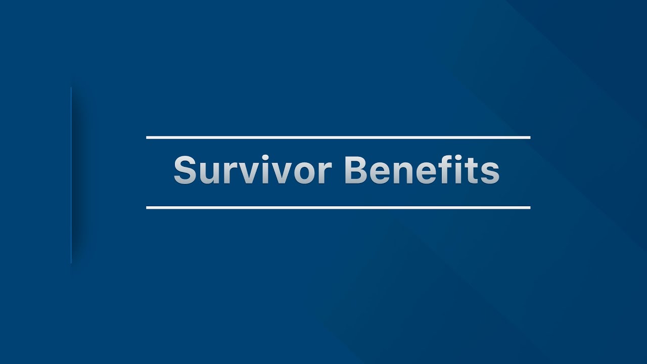 Survivor benefits: What you need to know - YouTube