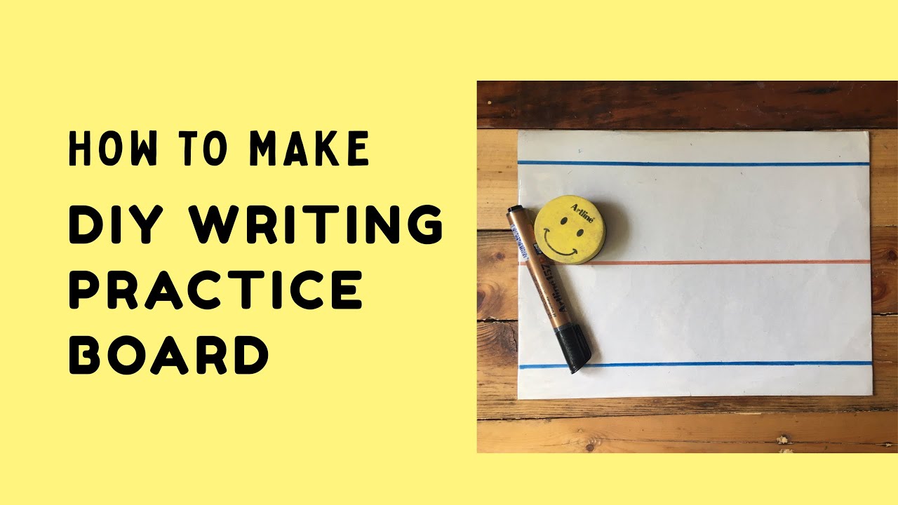 How to make: DIY Writing Practice Board - YouTube