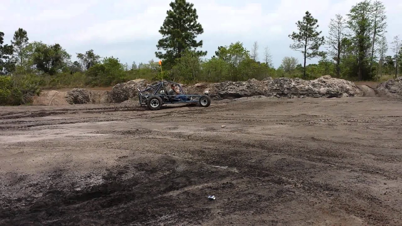 Little blue dune buggy. sand rail VW - YouTube