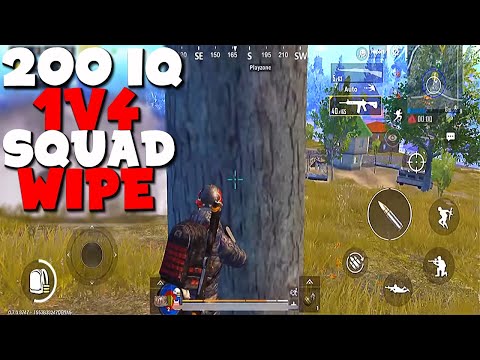 PUBG Mobile 200 IQ Plays | Rolex 1v4 Squad Wipe