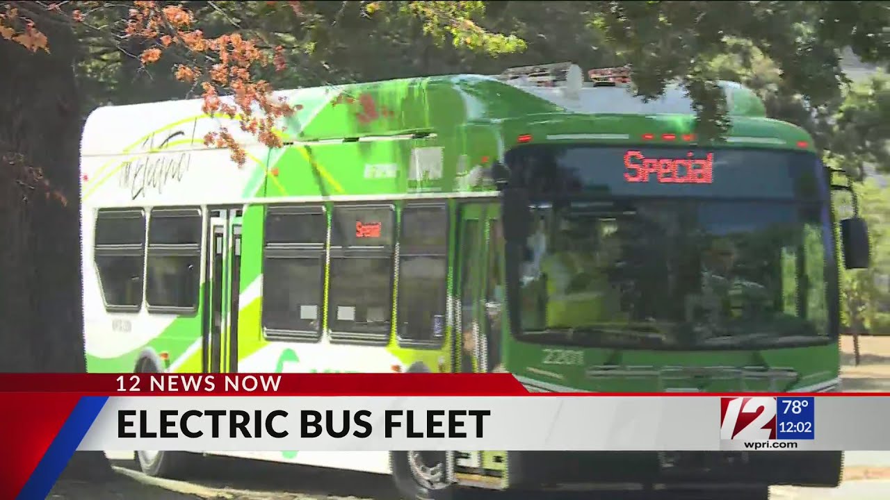 RIPTA unveils new electric bus fleet - YouTube