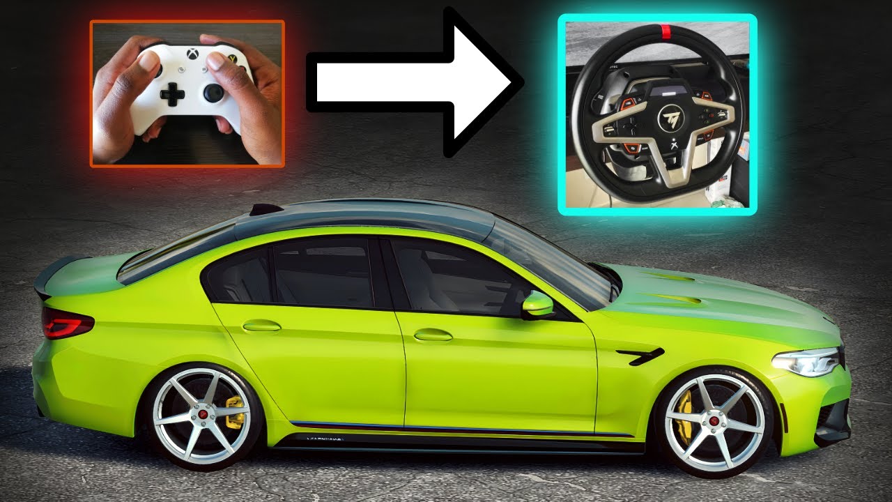 I tried Need For Speed On a Steering Wheel - YouTube
