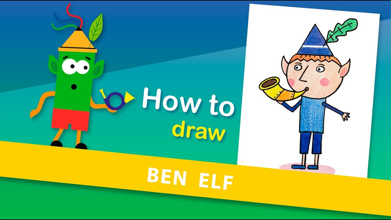 How to draw Ben Elf. Draw Ben Elf - Ben and Holly's Little Kingdom ...