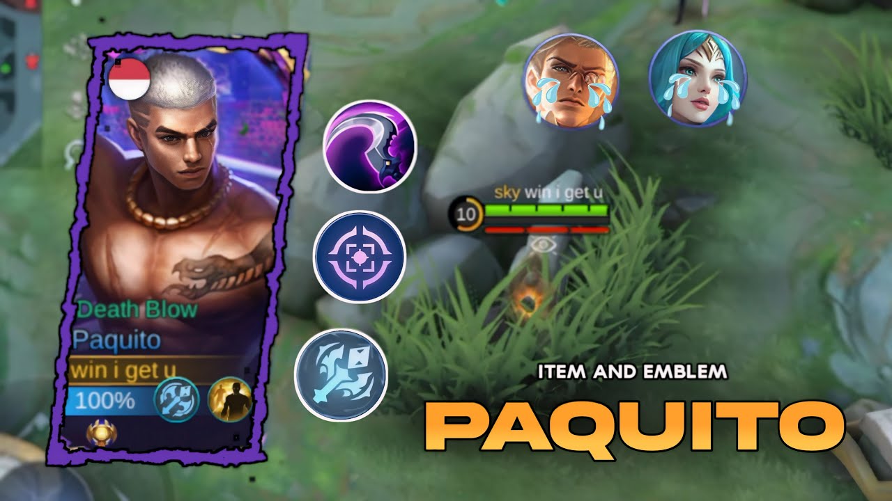 PAQUITO ONE SHOT !! || BEST BUILD PAQUITO || COMBO SKILL PAQUITO ...