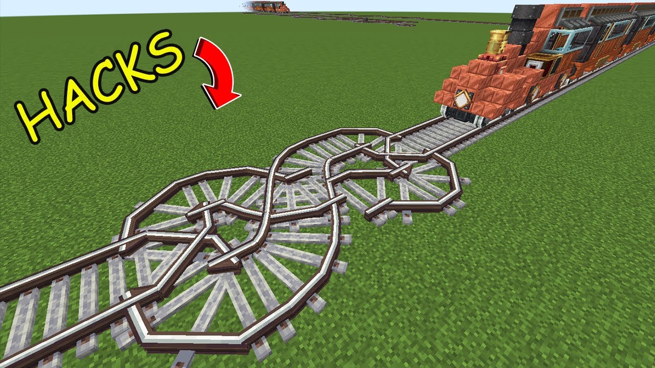 I broken train Track In Minecraft | Create Mod Train Mod | Train Mod In ...
