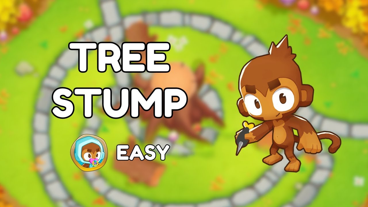 No Commentary Gameplay: Bloons TD6 - Tree Stump (EASY mode) - YouTube
