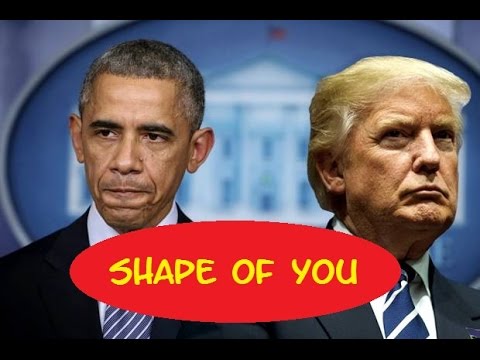 Trump Obama Singing Shape of You - Funny Video Song