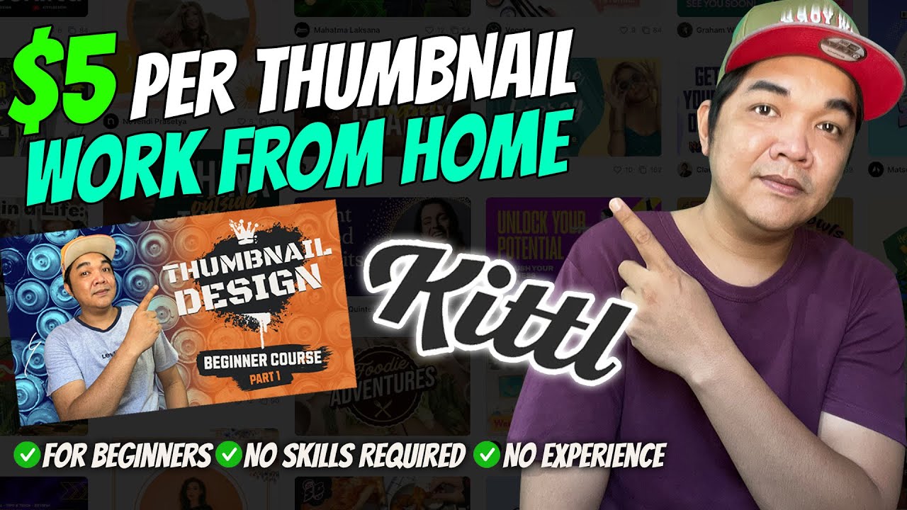 Thumbnail Maker For Youtube Online Jobs Work At Home With Kittl The AI ...