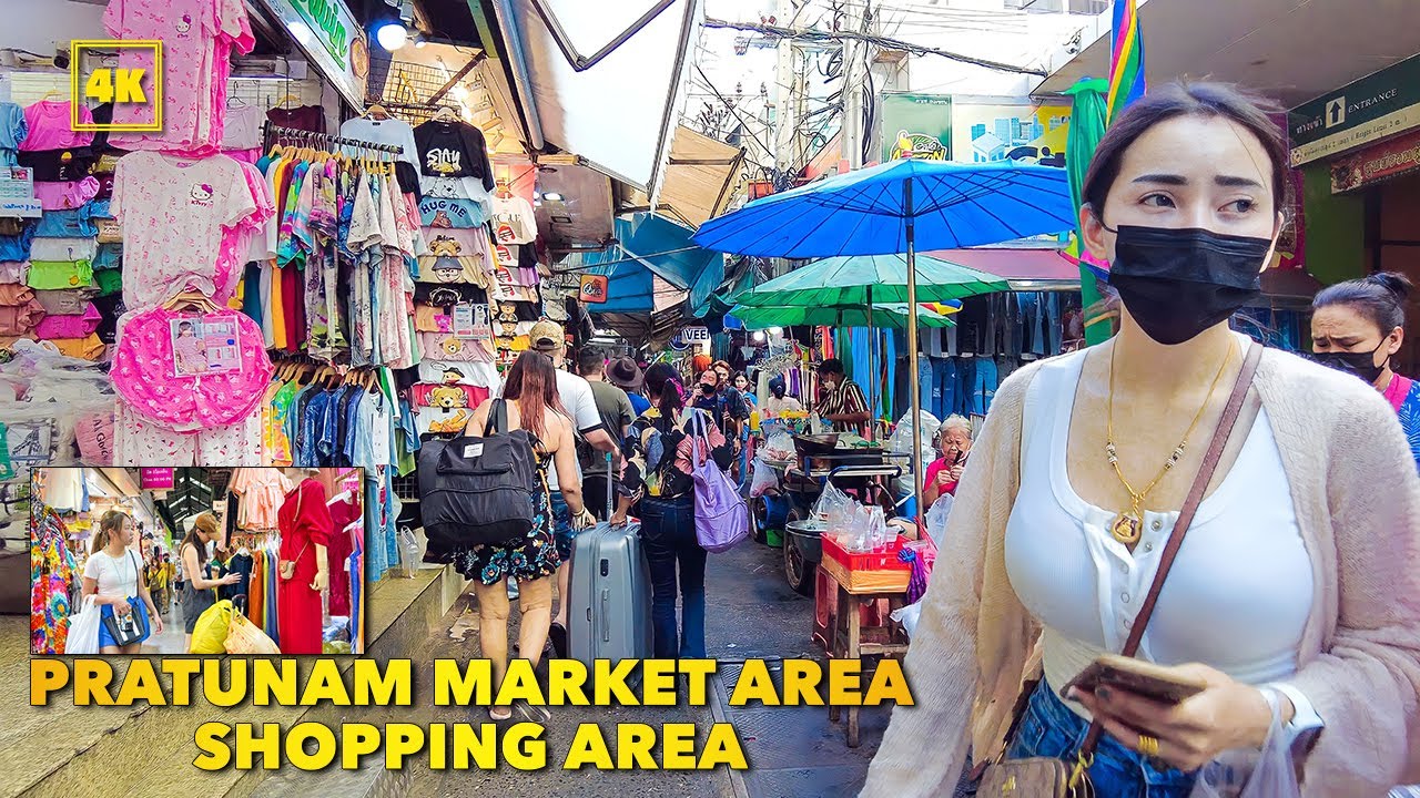 BANGKOK PRATUNAM MARKET / Introduce! SHOPPING AREA - YouTube