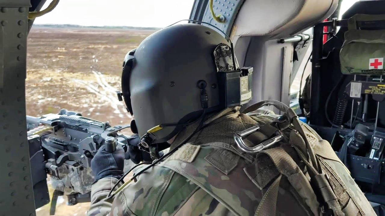 Task Force Desert Knights Strikes Targets From the Sky in Latvia - YouTube
