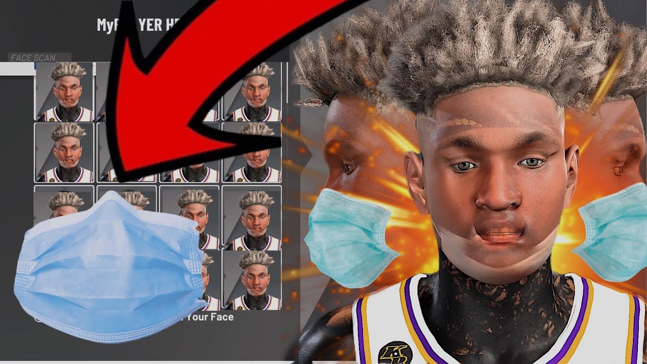*NEW* FACE MASK CREATION ON NBA2K20 LOOK LIKE A DRIBBLE GOD NEW FACE ...