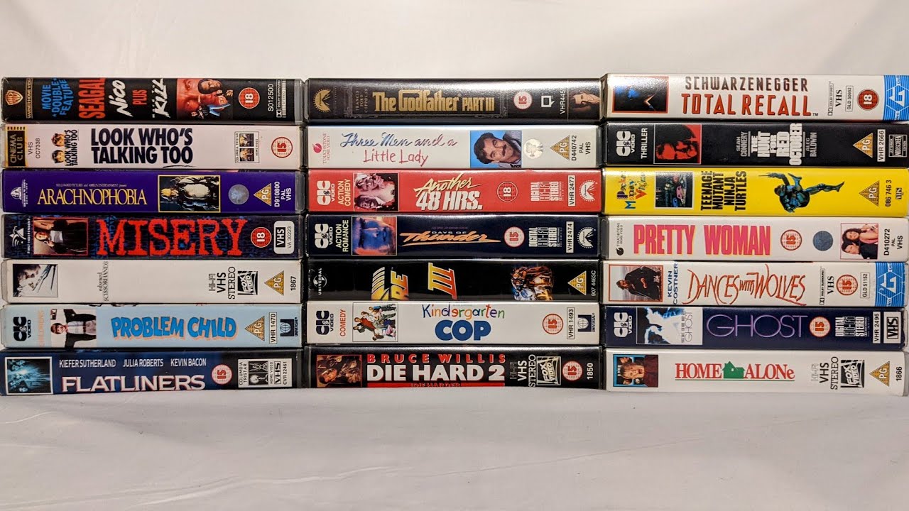 Top 50 US Movies of 1990 Part 2 25 - 1 on VHS Tape 📺🎬🎥📼 - YouTube