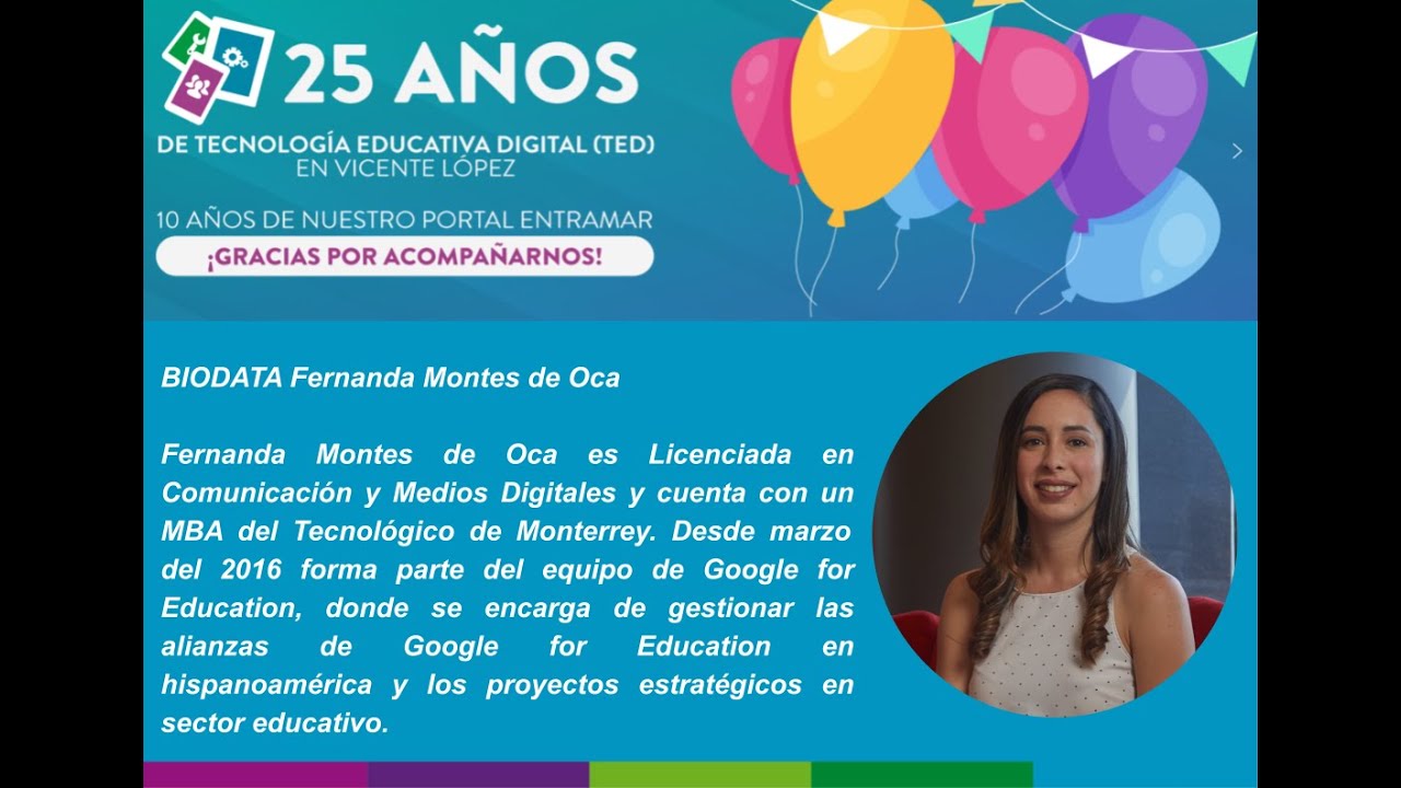 ENTREVISTA A LA LIC. FERNANDA MONTES DE OCA DE GOOGLE. 25 ANIVERSARIO ...