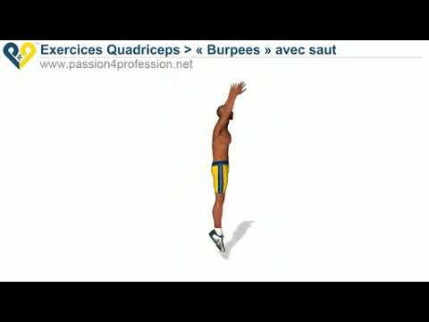Burpees avec saut muscler quadriceps - YouTube