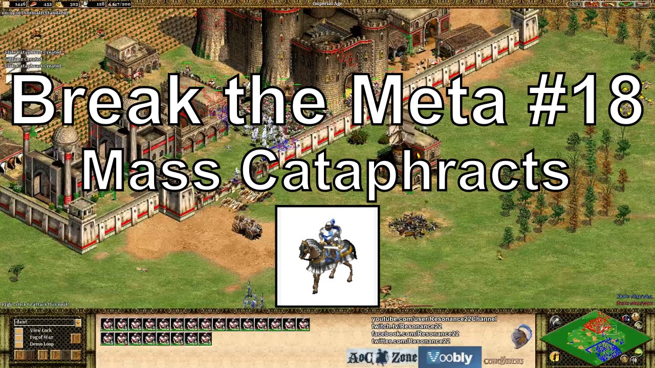 Aoe2 Break the Meta #18: Mass Cataphracts - YouTube