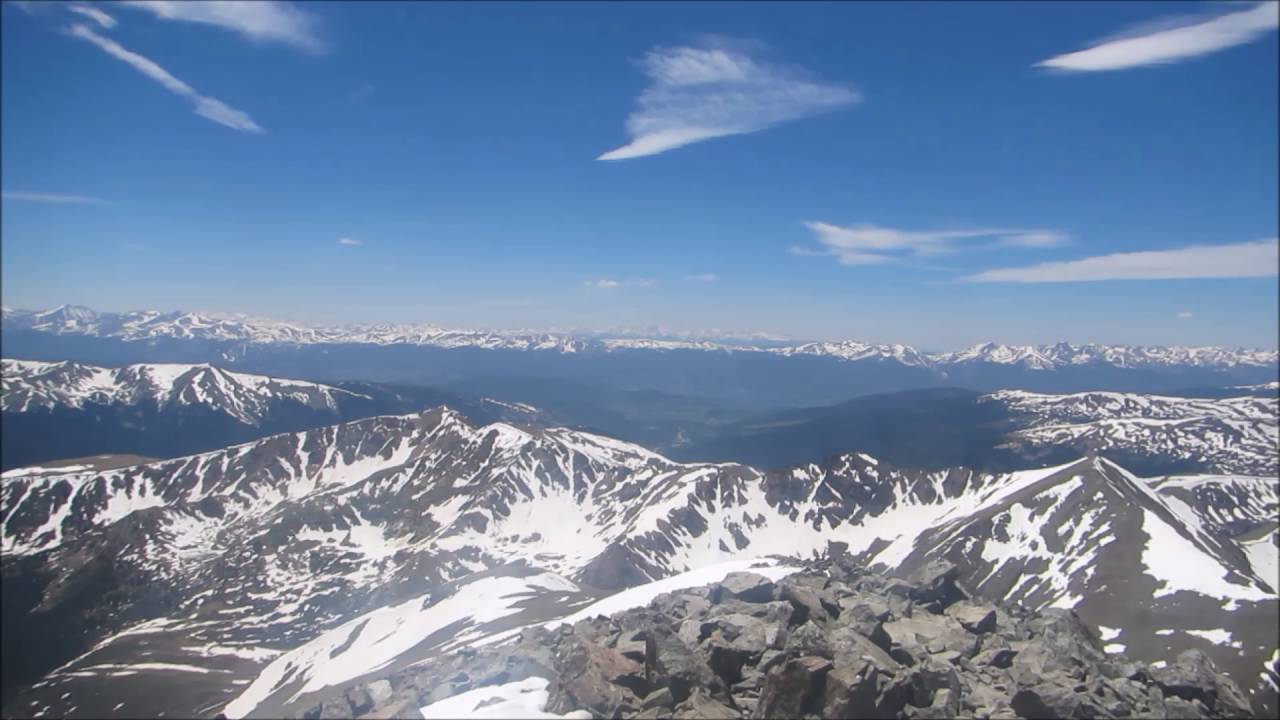 Torreys Peak 360 Degree Summit View 6/19/16 - YouTube