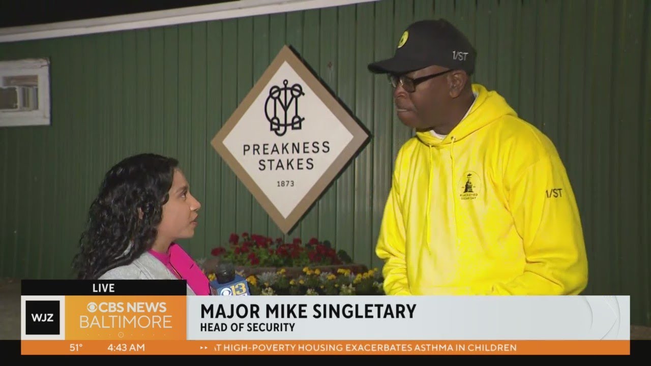 Major Mike Singletary on security at Preakness - YouTube