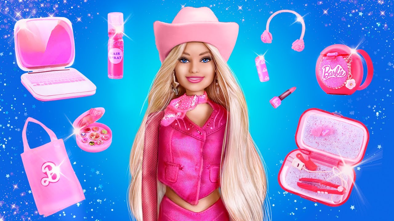 Miniature Gadgets for Dolls! 22 Ideas for Barbie and LOL - YouTube