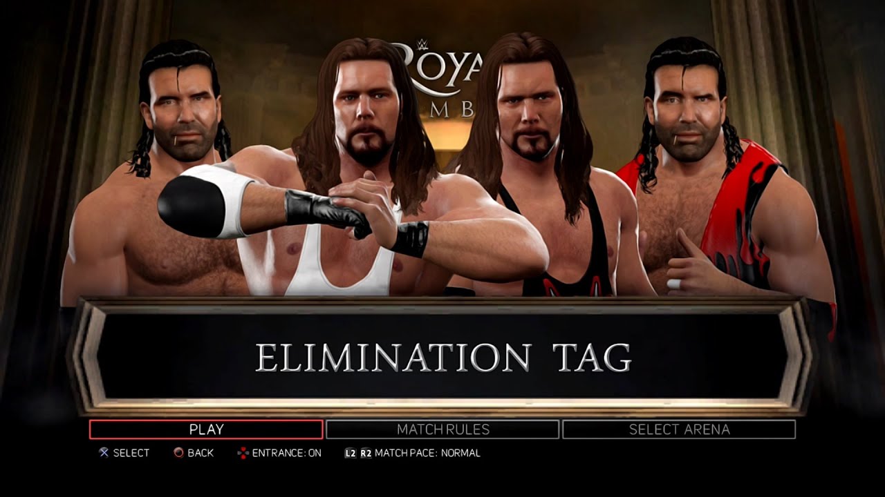 WWE 2K17 PS3 - Diesel & Razor Ramon VS The Outsiders - Elimination Tag ...