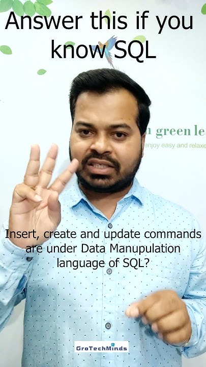 Insert Create And Update Commands Are Under Data Manipulation Language Of Sql True Or False