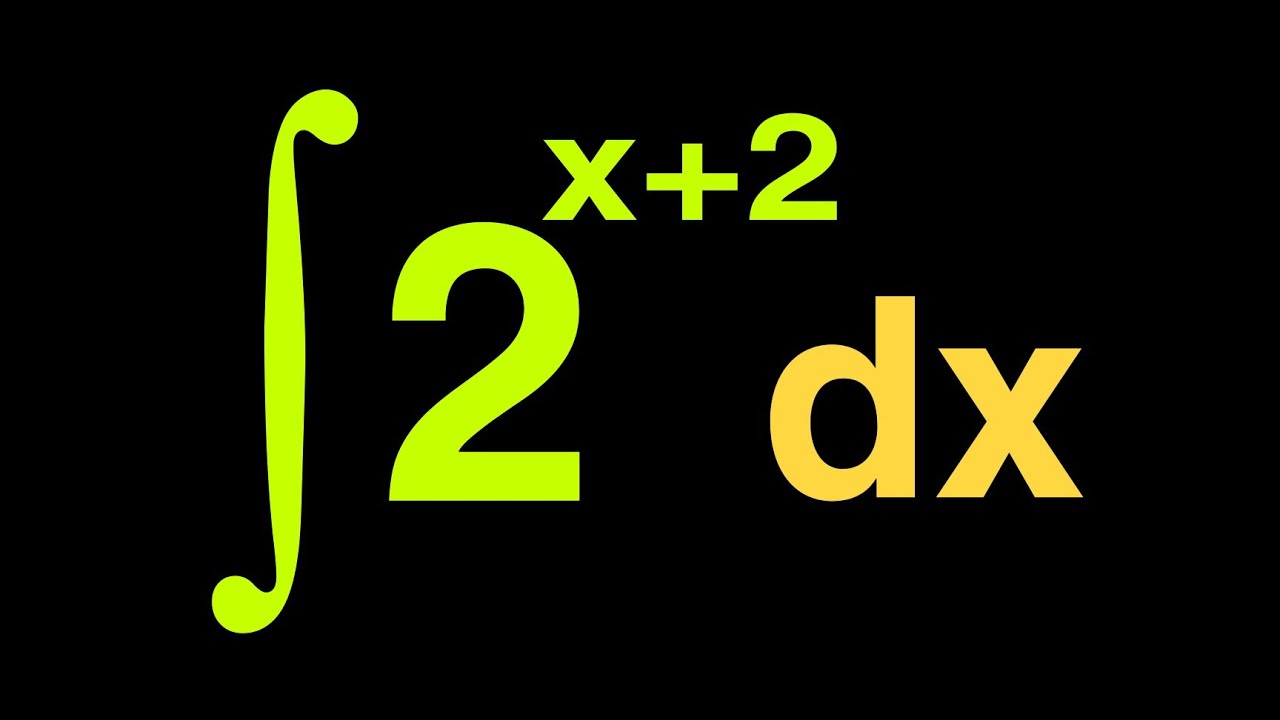 The Easiest way to Integral of 2^x+2 dx - YouTube