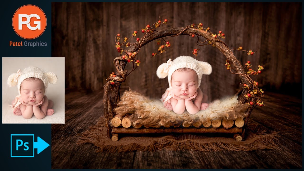 How to edit baby photos in Photoshop tutorial || baby photo editing ...
