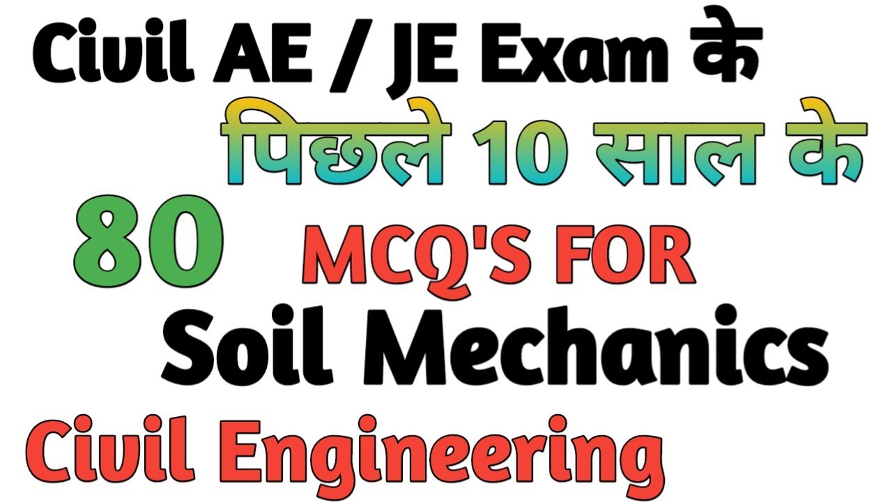 80 Soil Mechanics Questions with Answers for Civil Engineering Exam ...