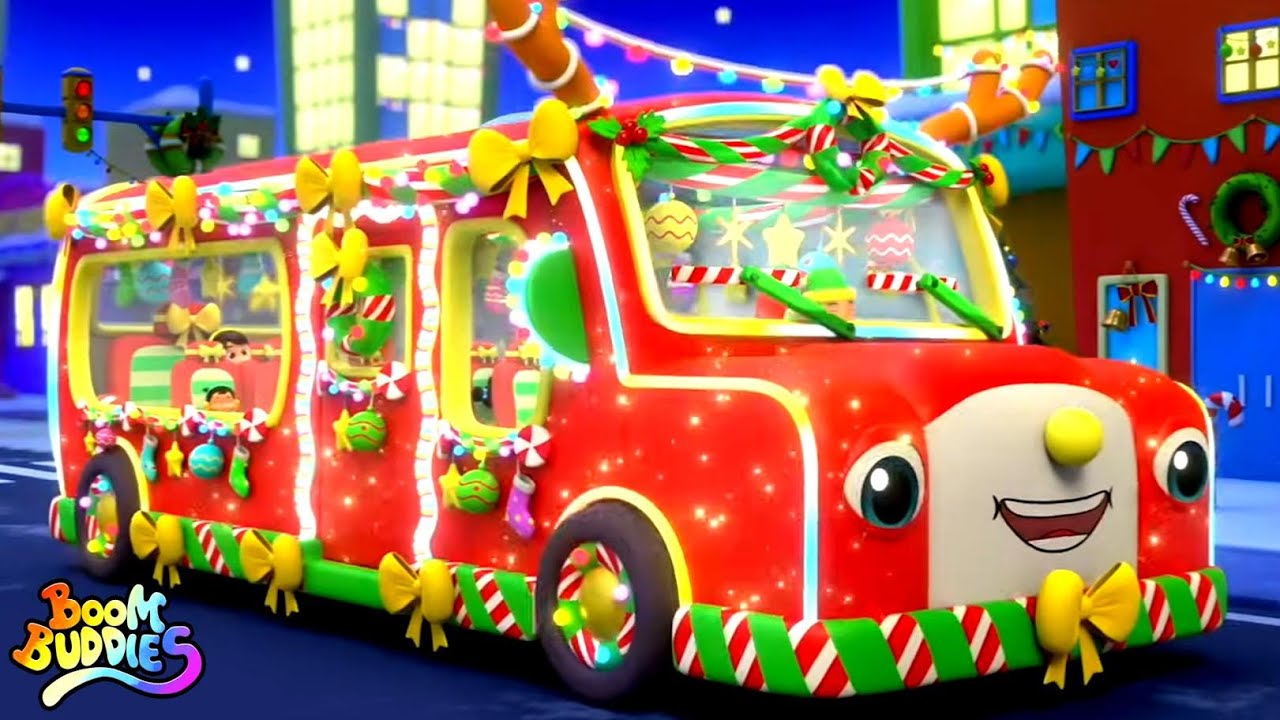 Wheels On The Christmas Ride, Xmas Song And Nursery Rhyme - YouTube