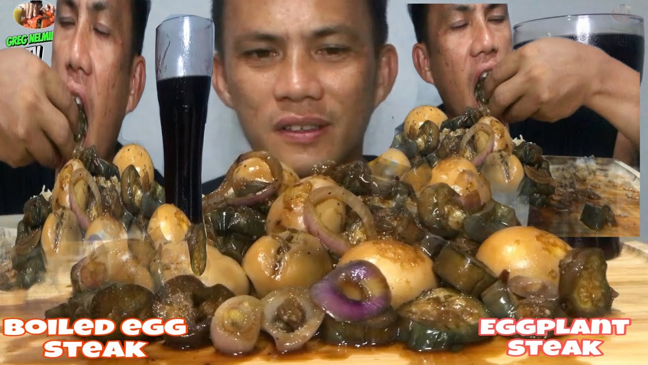 Boiled Egg And Eggplant Steak|Nilagang Itlog At Talong|Pinoy Food|Pinoy ...
