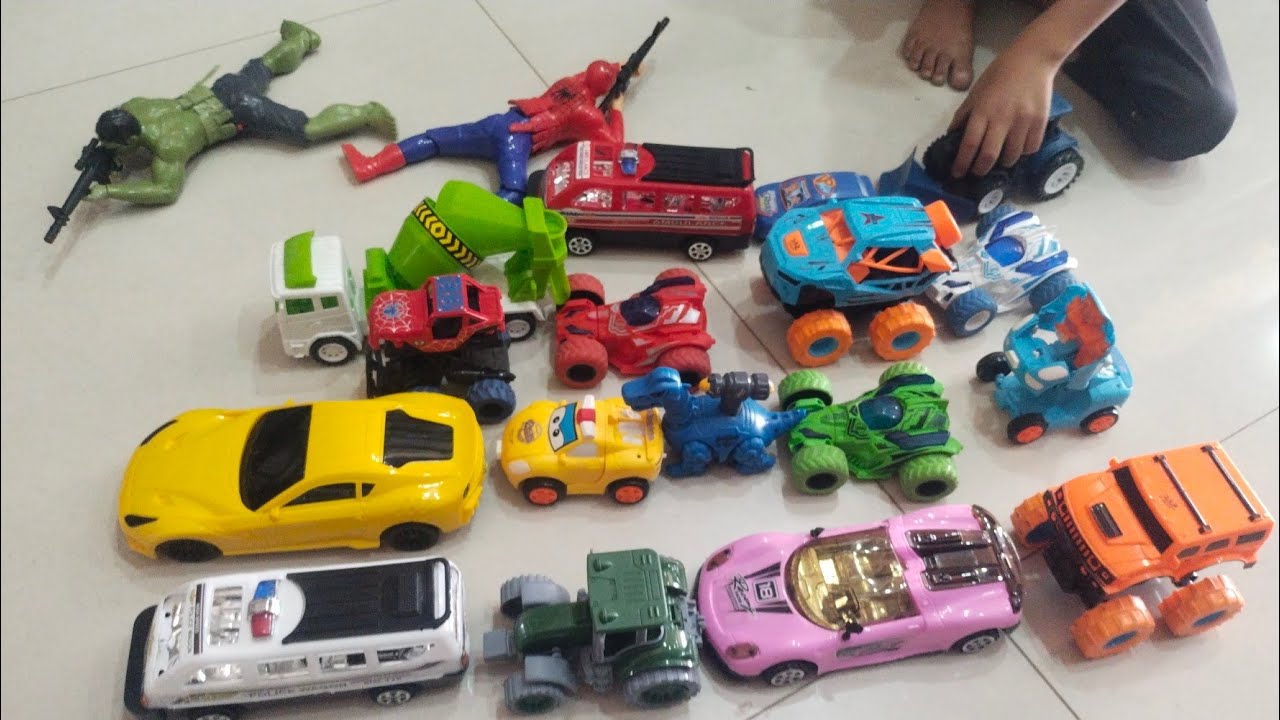Toys VARIETY SUPER HERO SPIDER MAN HULK, RACING CAR, AMBULANCE, POLICE ...