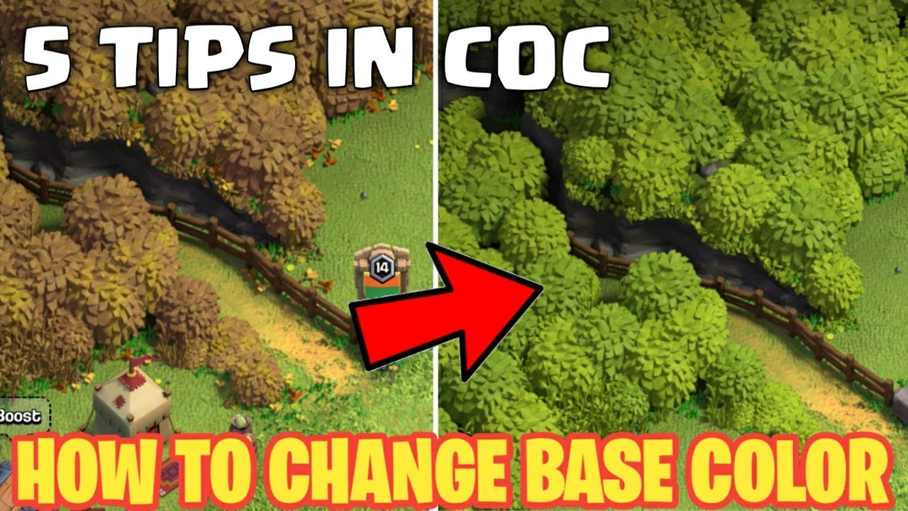 How To Change Village Background Color In Coc? || Coc Tips And Tricks ...